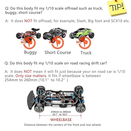 Mua Novahobby 1/10 Scale RC Painted Precut Drift Racing Touring Onroad ...