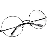 Amazon.com: JuicyOrange Super Oversized Round Circle Frame Clear Lens ...