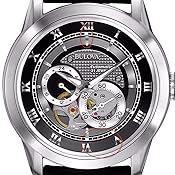 Amazon.com: Bulova Men's 96A135 BVA-SERIES 120 Automatic strap Watch ...