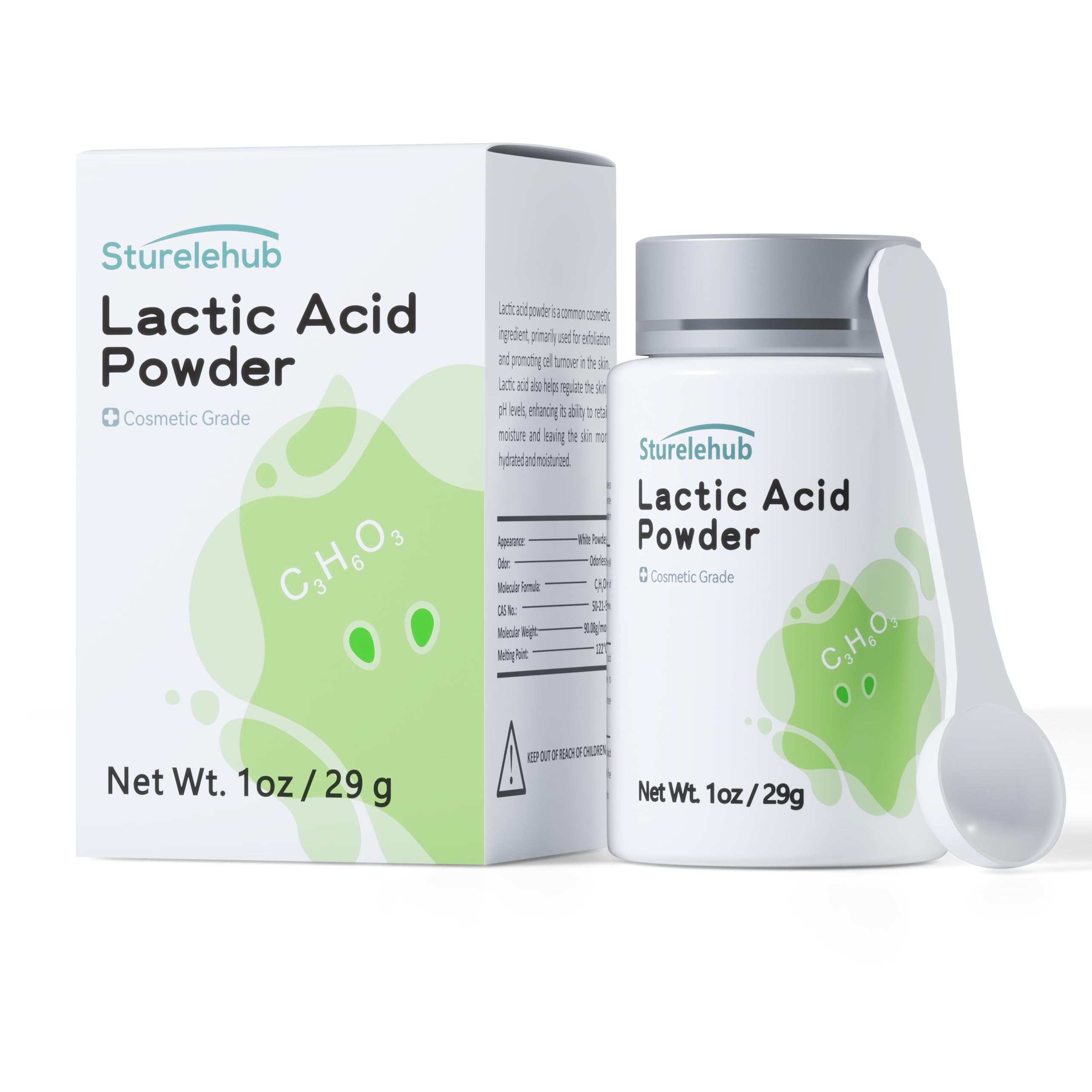 Mua Lactic Acid Powder, 1OZ Purity, Food and Cosmetic Grade, Lactic ...