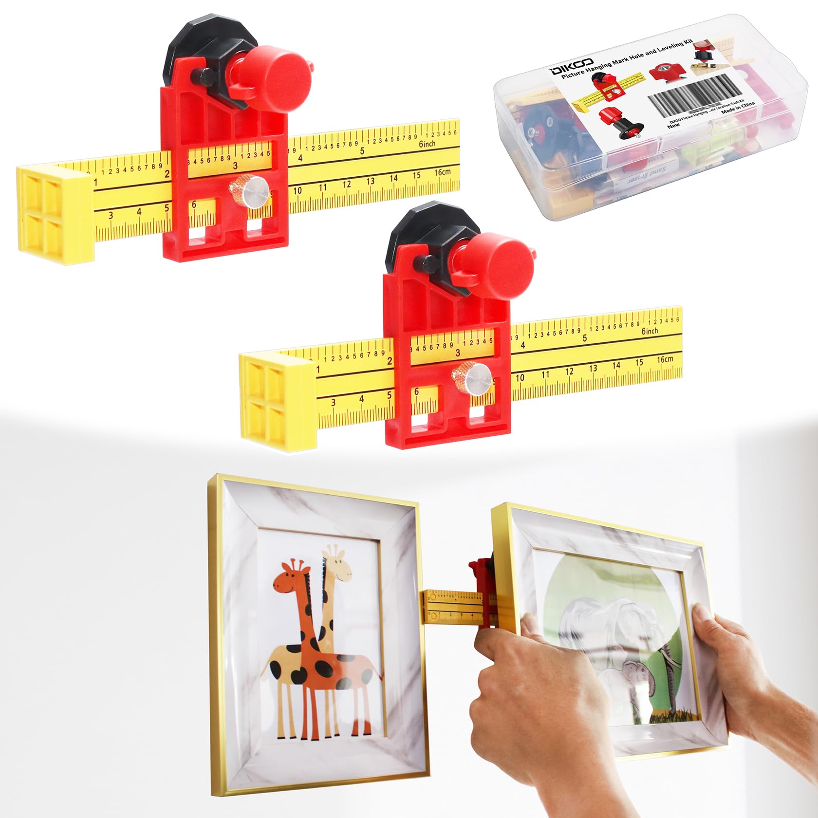 Picture Hanging Mark Hole Measures Tool - Wall Art Pictures Frames ...