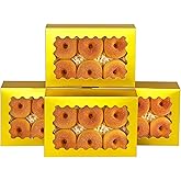 Amazon.com: qiqee 50Pcs Red Cookie Box with Window 9x6x2.5 inch Pastry ...