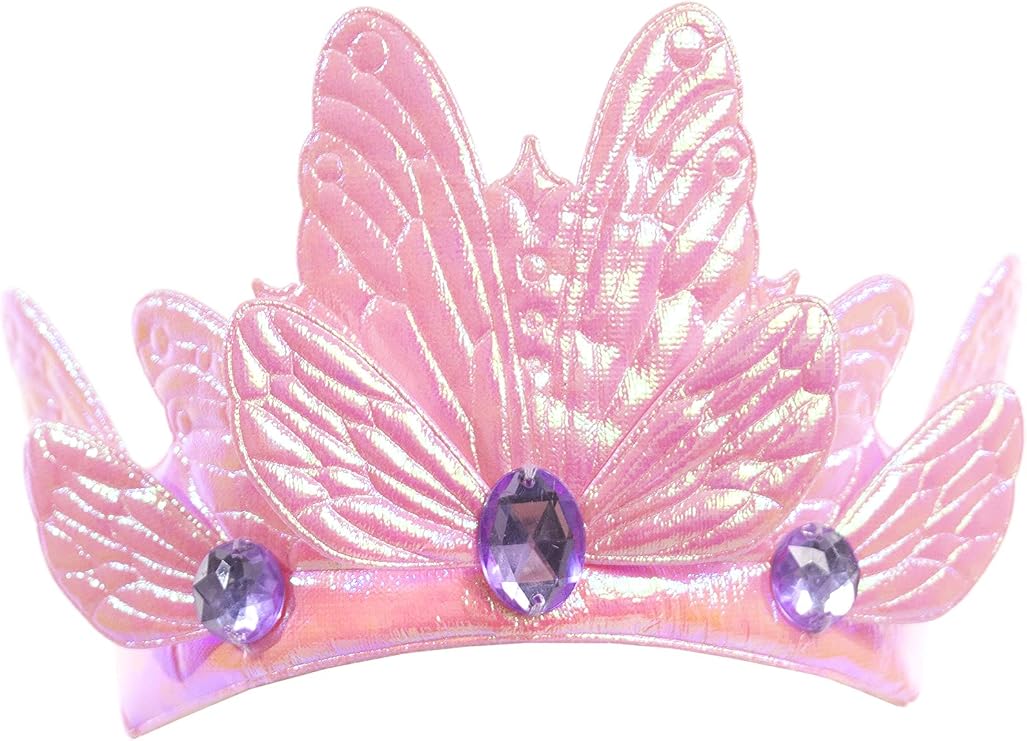 Adult Soft Princess and Queen Crowns One Size Fits Most (Pink Butterfly ...