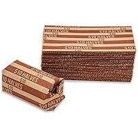 Amazon.com: Sacagawea Dollar Coin Wrappers, 100 Flat Striped Coin ...