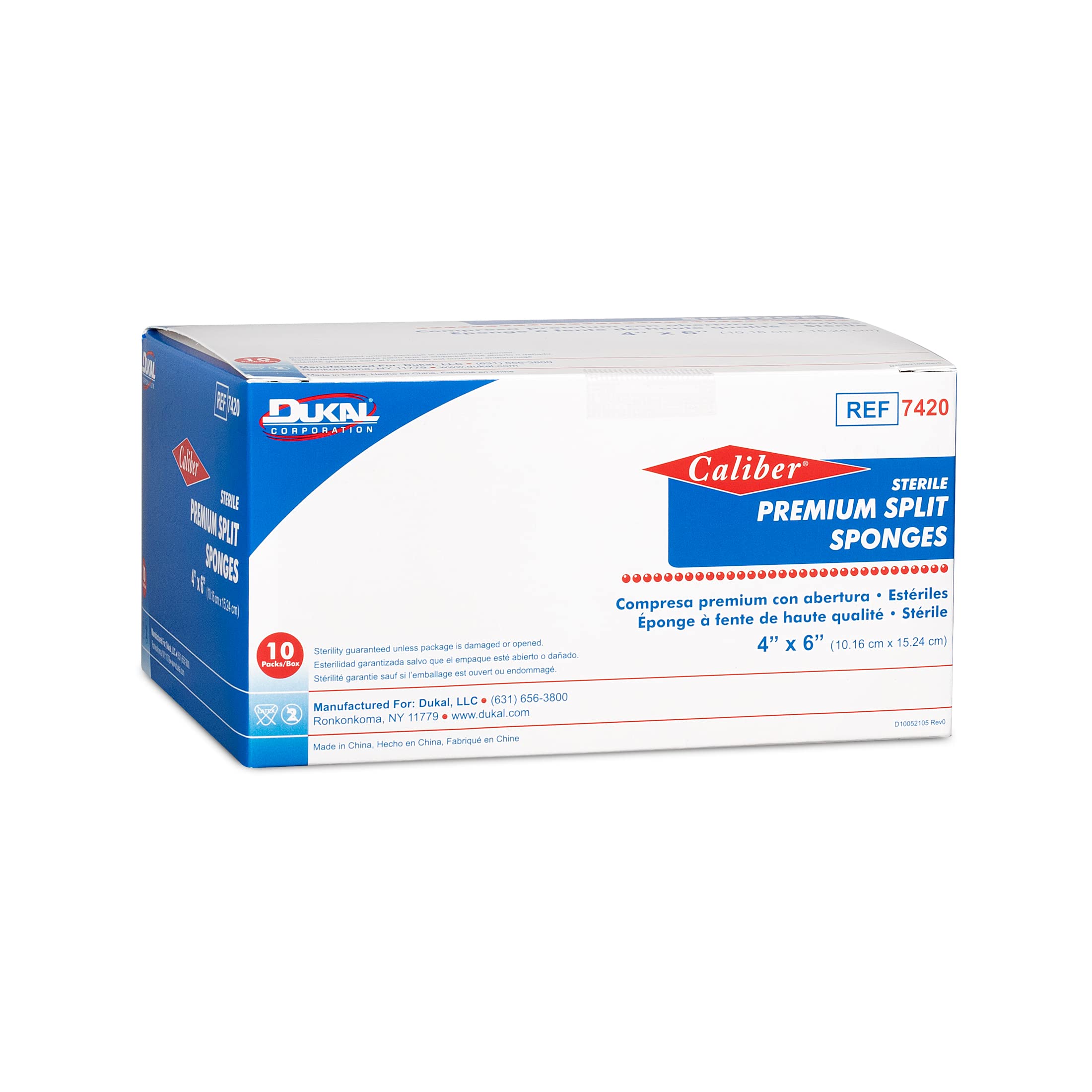 Dukal Premium Split Sponge (Box of 10) x 12 Packs for sale | Denton, TX ...