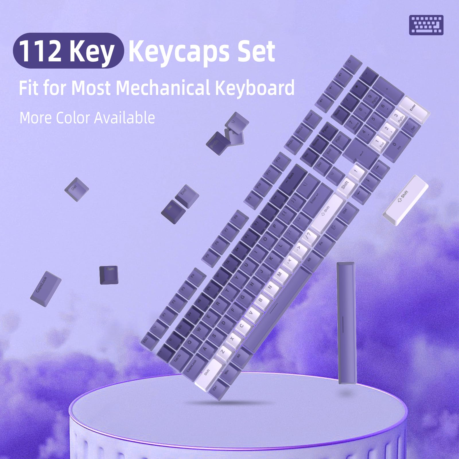 Mua 112 Key Custom ABS Keycap Set Double Shot OEM Profile for 61/68/87 ...