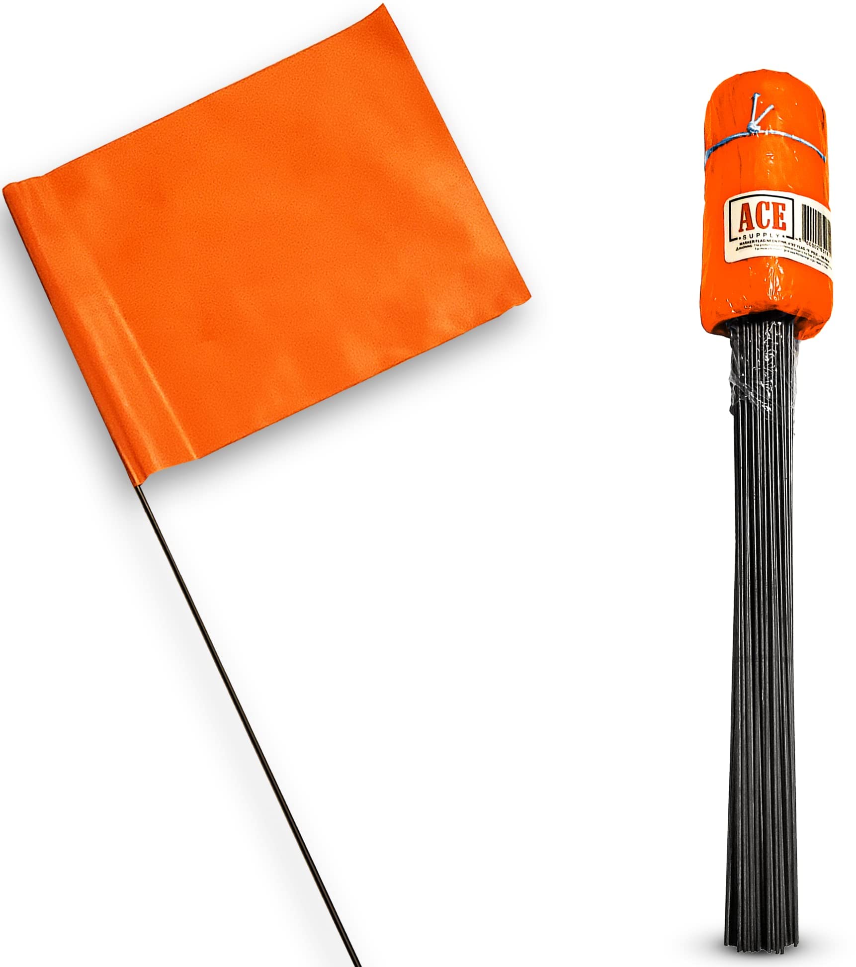 Mua Fluorescent Orange Marking Flags Yard Flags - 4x5-Inch Marker Flags ...