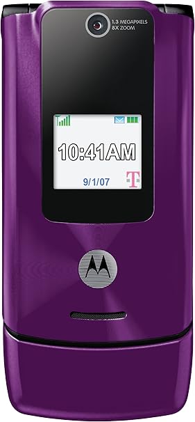 Amazon.com: Motorola W490 Purple Phone (T-Mobile, Phone Only, No Service)
