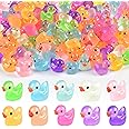Amazon.com: 120Pcs Mini Resin Ducks Luminous Mini Ducks Glow in The Dark, Tiny Ducks to Hide ...