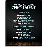 Amazon.com: Motivational Poster Wall Scroll 10 Things That Require Zero ...