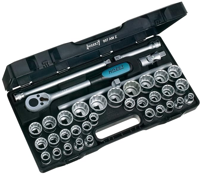 Hazet Doppel Sechskant Steckschlüssel-Satz 907AMZ: Amazon.de: Baumarkt