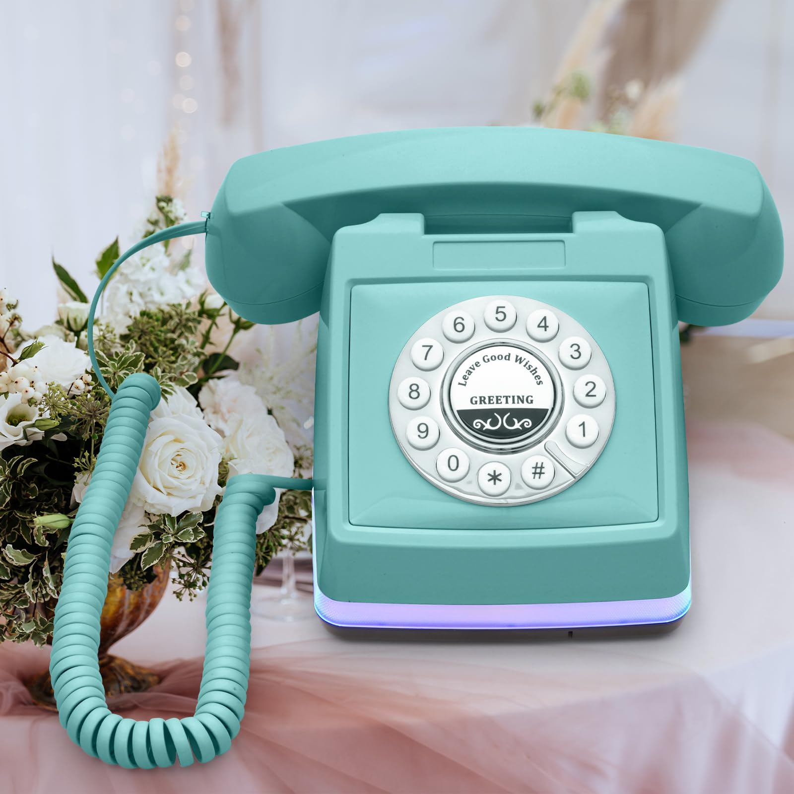 UKBW Audio Guest Book Wedding Phone, 32G Record Customized Audio ...