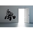 Amazon.com: Wall Mural Vinyl Sticker Decal ATV Quad Dirt Stunt Racing ...
