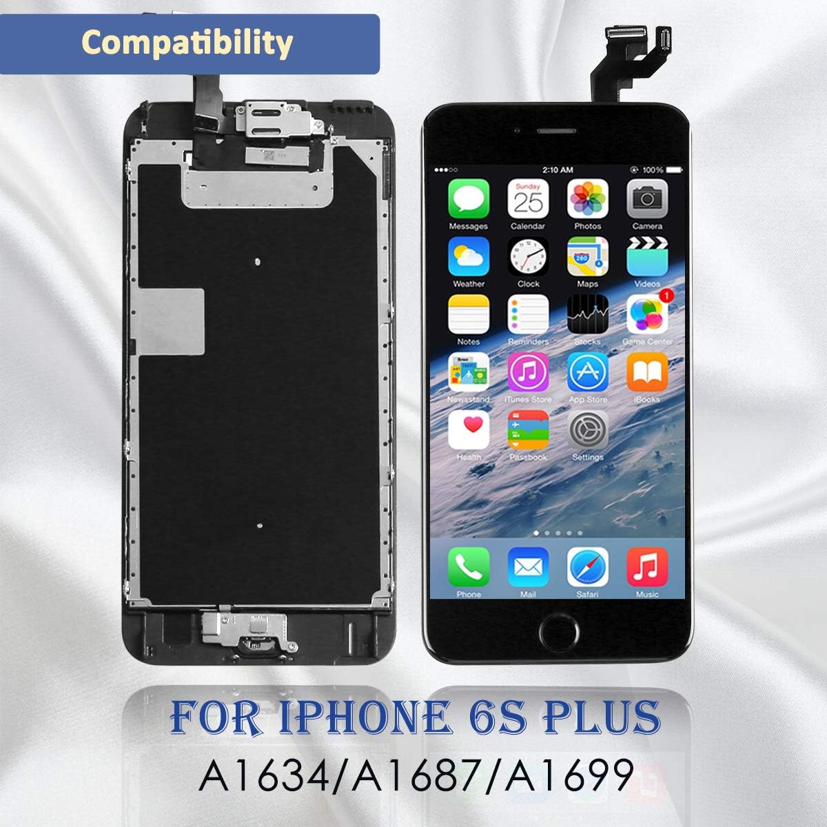 Yodoit for iPhone 6s Plus LCD Display and Digitizer Assembly Glass ...