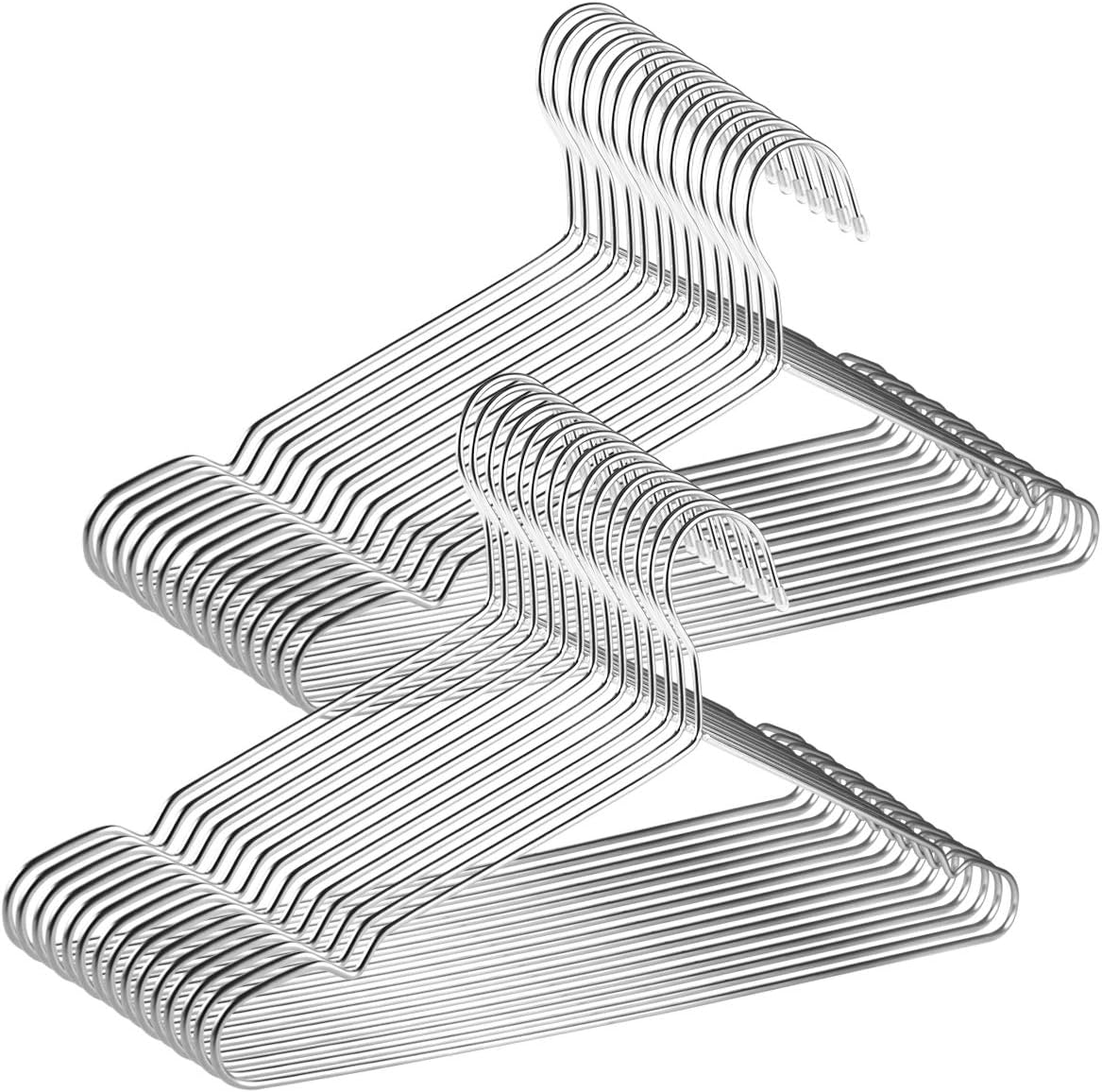 TUXWANG Clothes Hangers Stainless Steel Coat Hangers Metal Wire Hangers ...