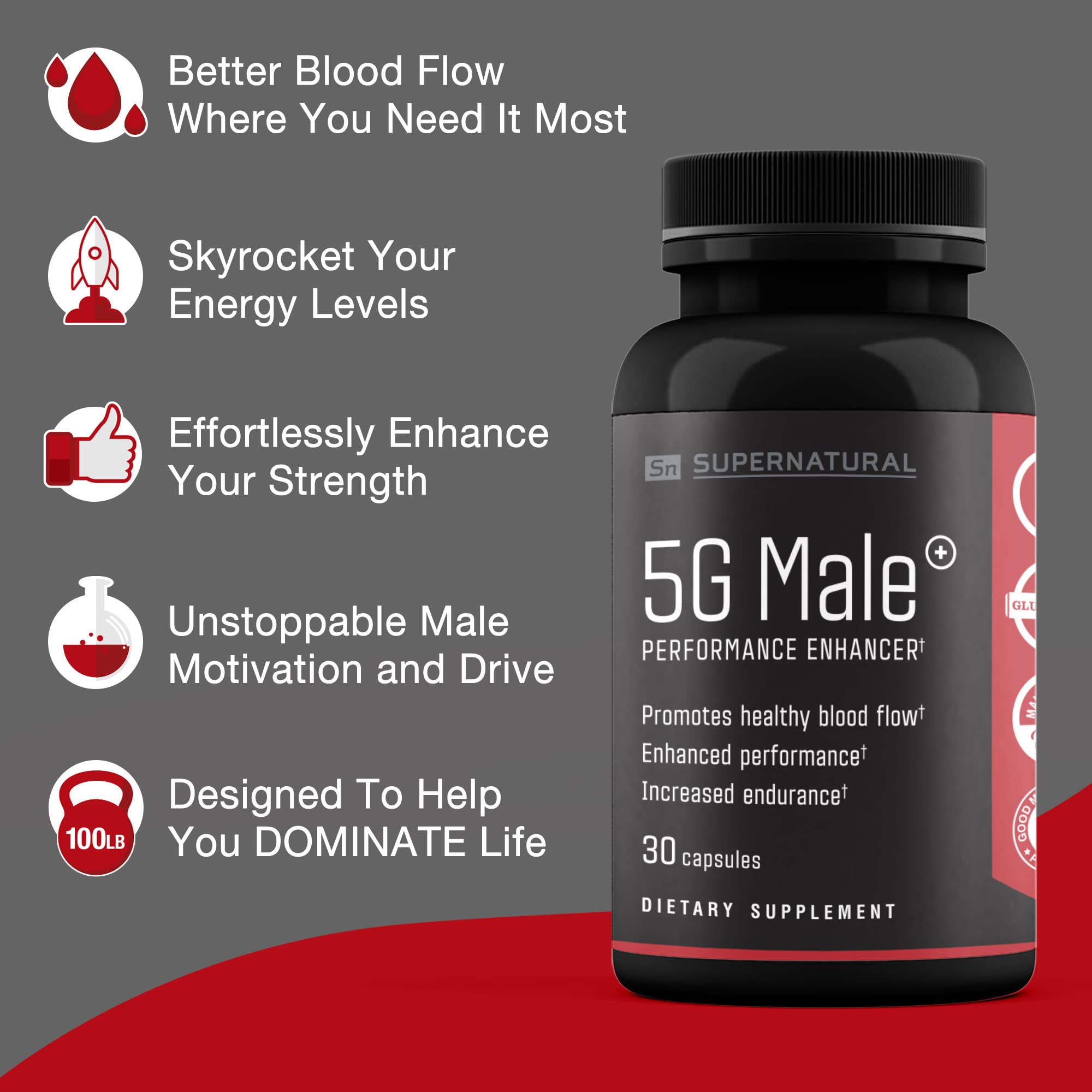 Mua Supernatural Man 5G Male Natural T Booster Enhancing Supplement for ...