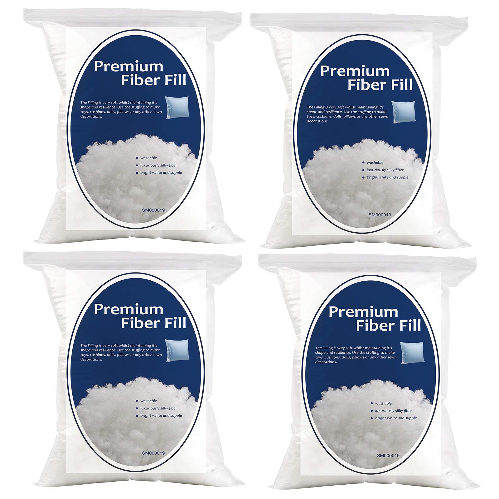 Mua Bupete 600g/21oz Polyester Fiber Fill, Premium Fiber Fill Stuffing ...