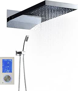 hm Digital Display Smart Shower Controller Touch Control Panel Rainfall ...