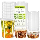 Amazon.com: Supreme Deli Plastic Storage Containers with Lids 8oz, 16oz ...