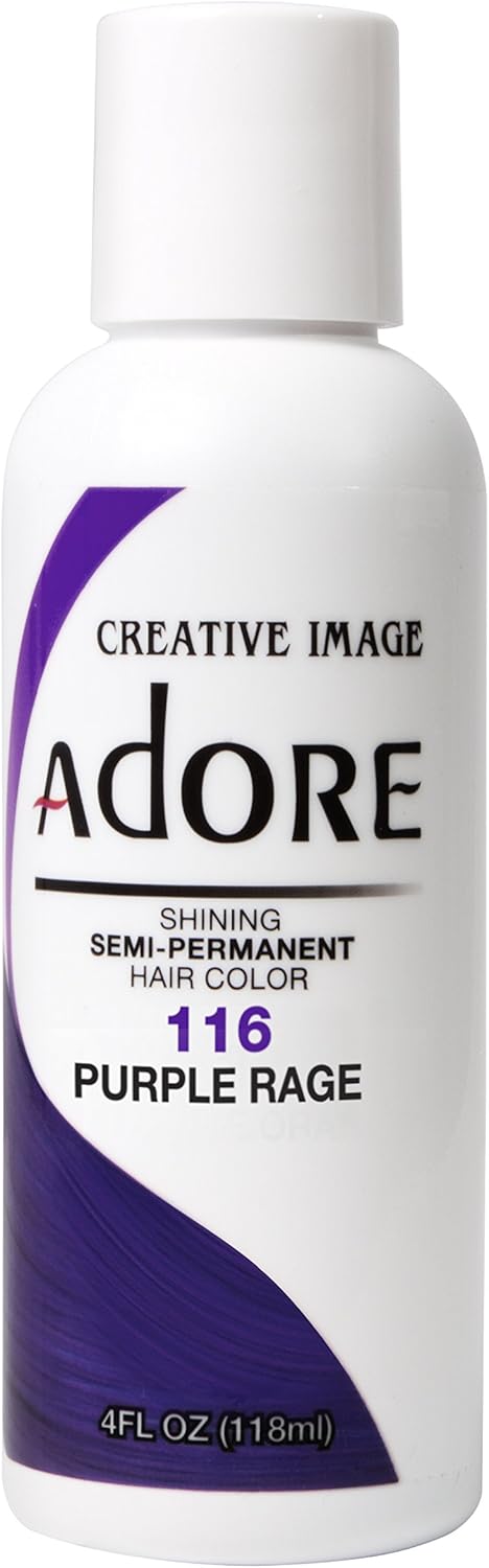 Adore -Creative Image Semi-Permanent Hair Color #116 Purple Rage, 4 oz ...