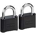 Master Lock 178D Set -Your-Own Candado de combinación, fundido a presión, negro (paquete de 2 ...
