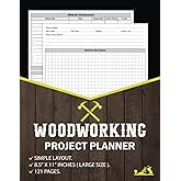 Woodworking Project Planner and Log book: Daily Woodworkers Projects ...