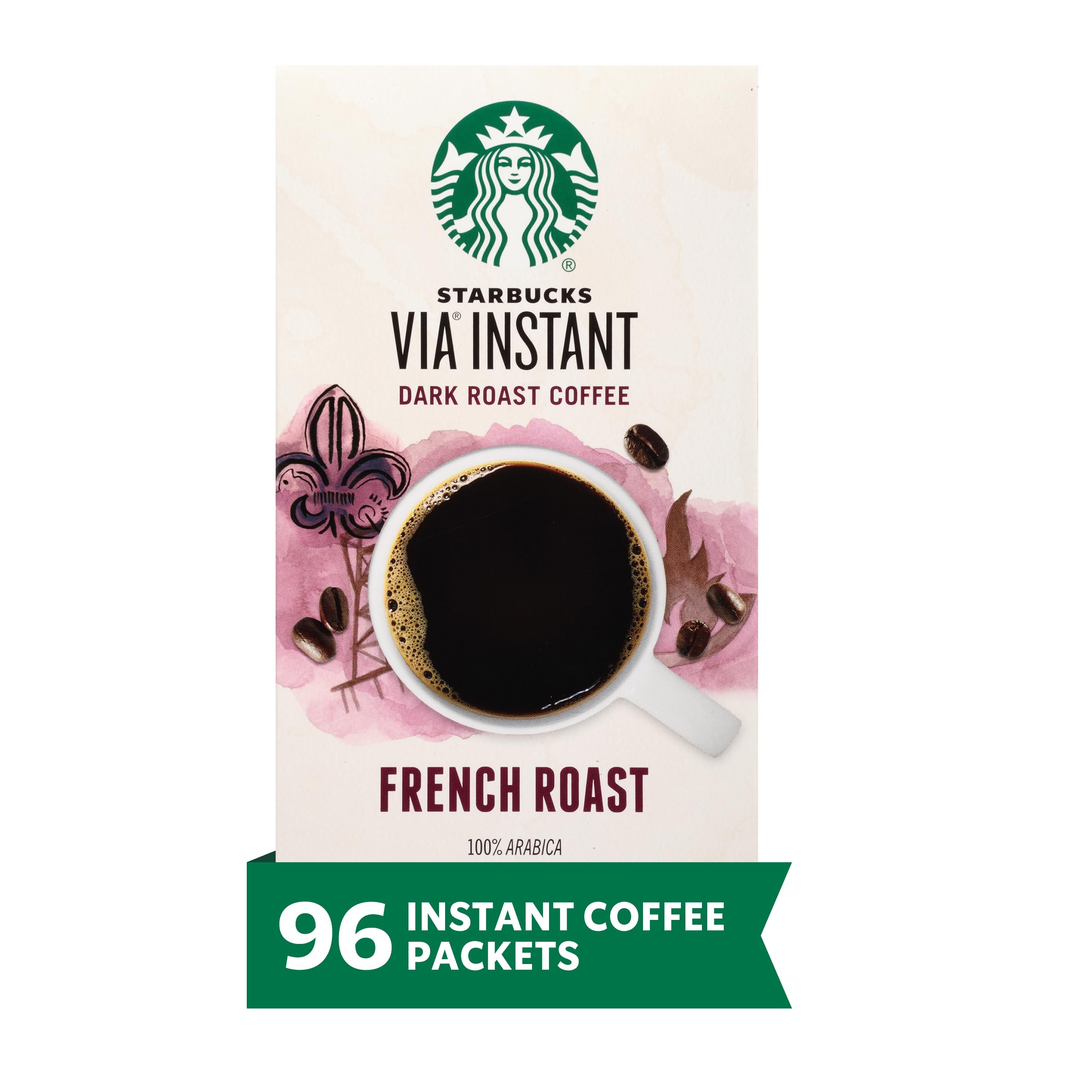 Mua Starbucks VIA Instant Coffee, Dark Roast Coffee, French Roast, 100% ...
