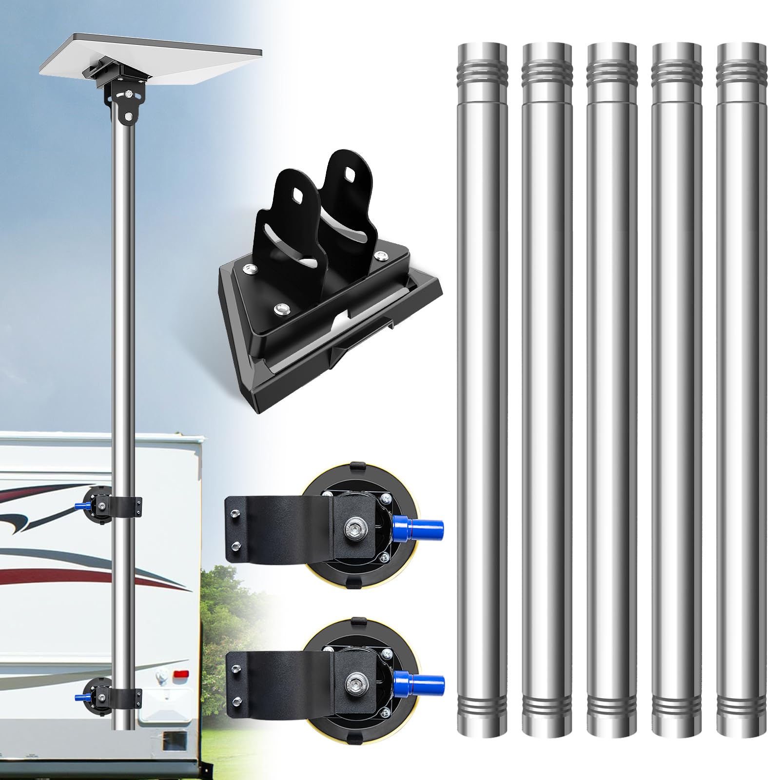 Starlink Mini Pole Mount, Lymorexan 8 Ft Starlink Mimi Mounting Kit ...