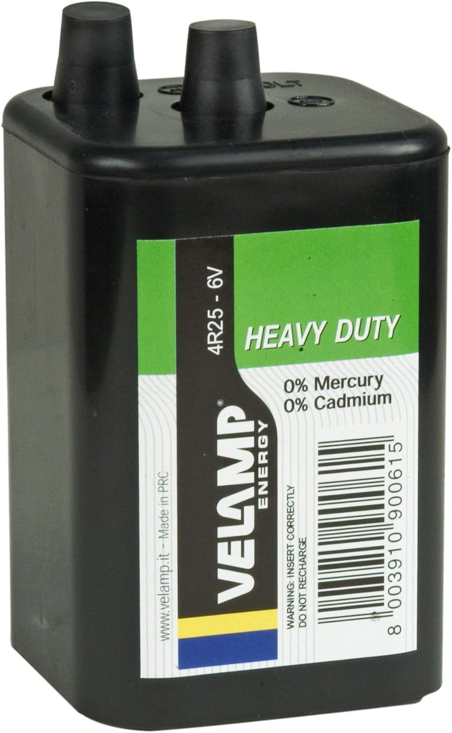 Velamp Square Battery 4R25 Zinc Carbon, 6V. for Torches, Street ...