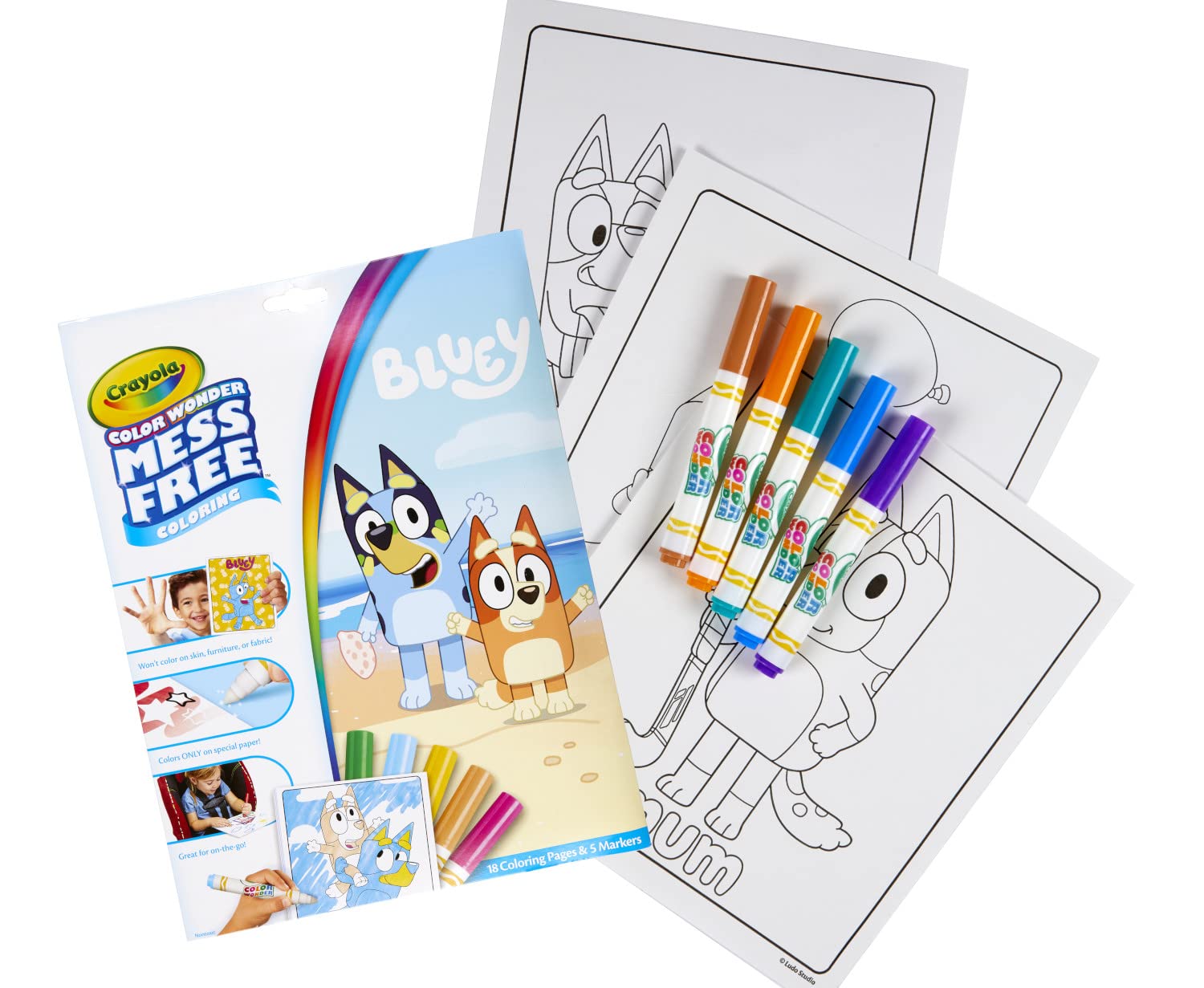 Mua Crayola Bluey Color Wonder Coloring Set, 18 Bluey Coloring Pages ...