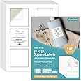 Amazon.com : MaxGear 3" x 3" Square Labels, for Inkjet or Laser Printer ...