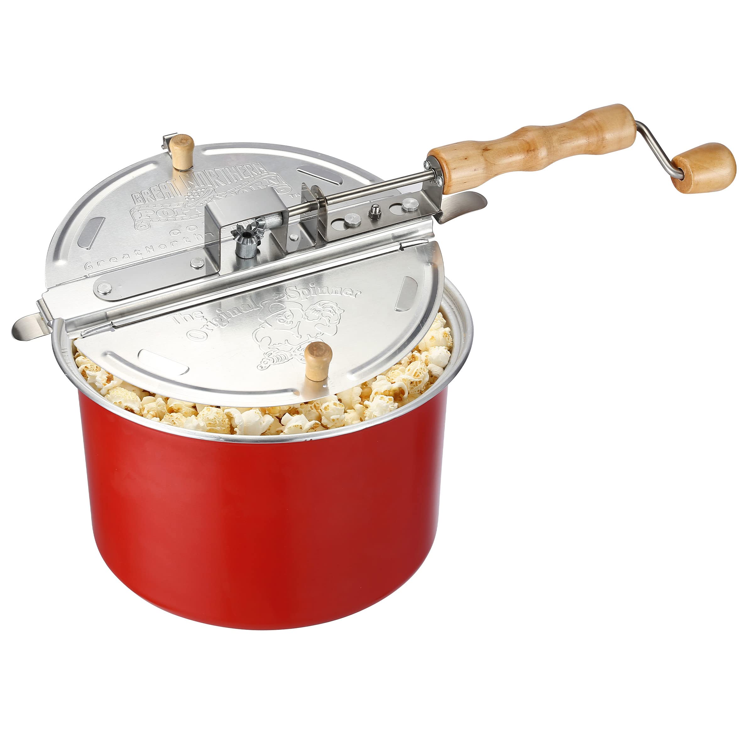 Mua Stovetop Popcorn Maker – 6.5-Quart Popper Pan with Wooden Crank ...