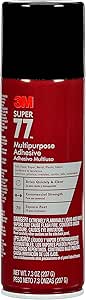 Amazon.com: 3M 77-10 Multipurpose Spray Adhesive, 7.3 fl. oz, White, 7 ...
