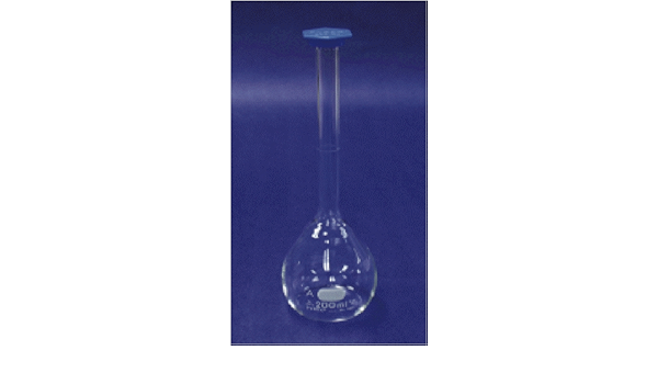 Corning 5580-10 PYREX Class A Volumetric Flask with Polyethylene Snap ...