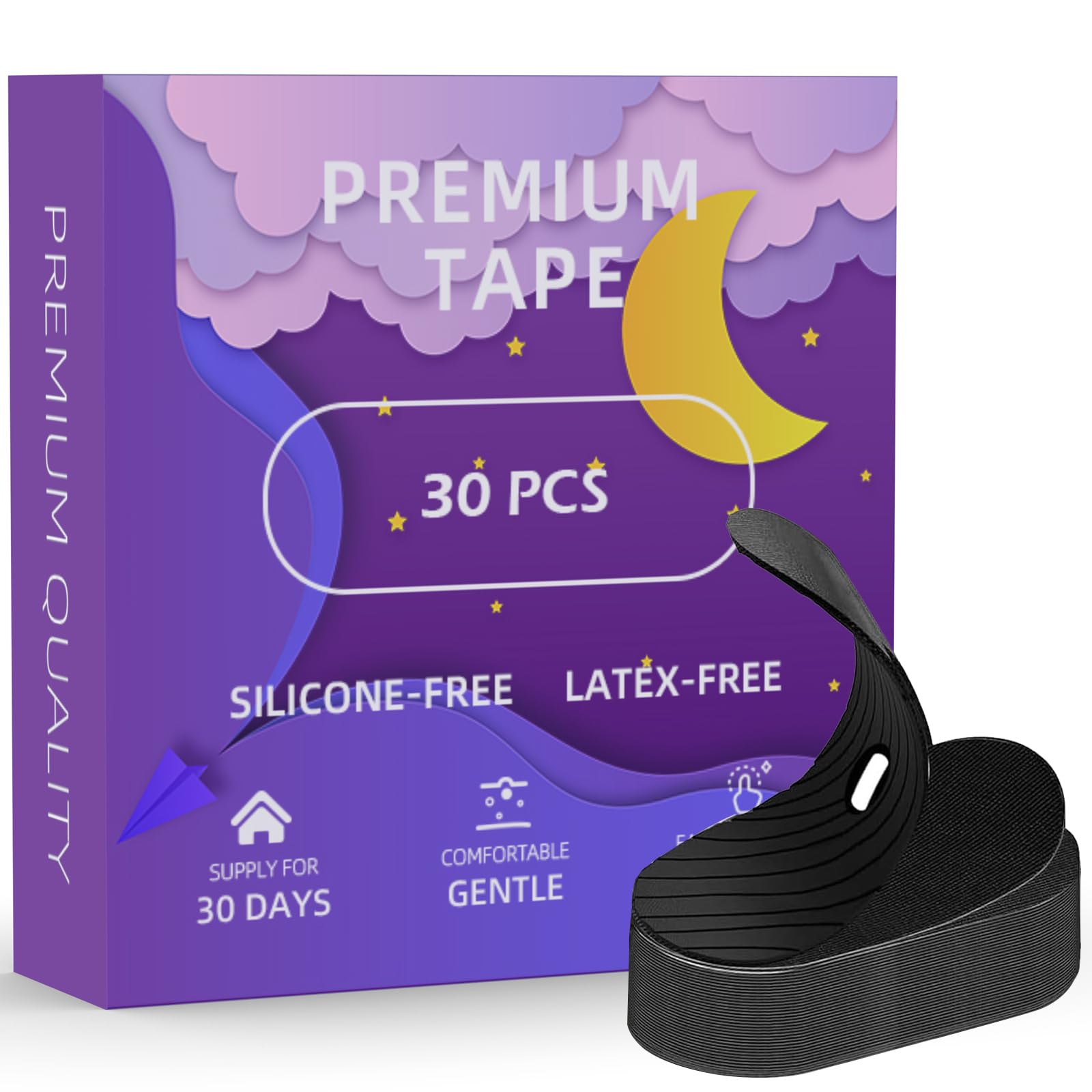 30 Pcs Upgrade Premium Comfort Mouth Tape Strip for Sleeping ...