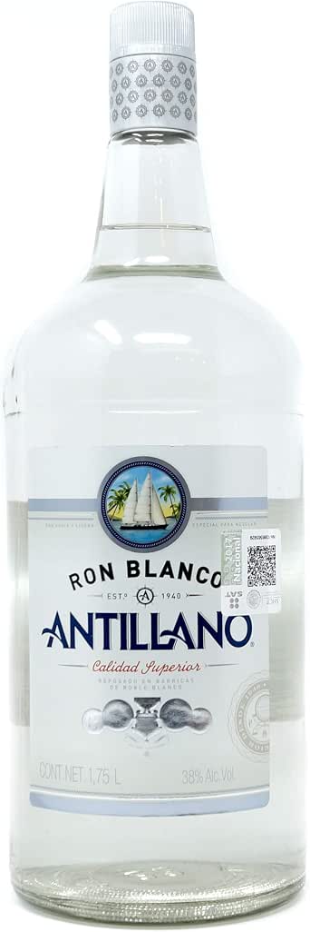 Ron Blanco Antillano - 1.75 L: Amazon.com.mx: Alimentos y Bebidas