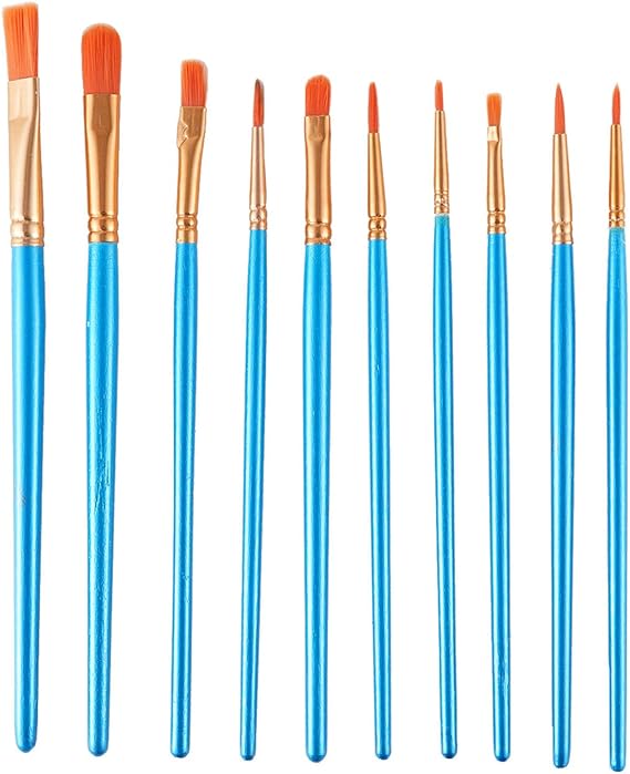 iiniim 10 Stück Pinsel mit/ohne 30 Streifen 180 Töpfe Leere Farbtöpfe ...