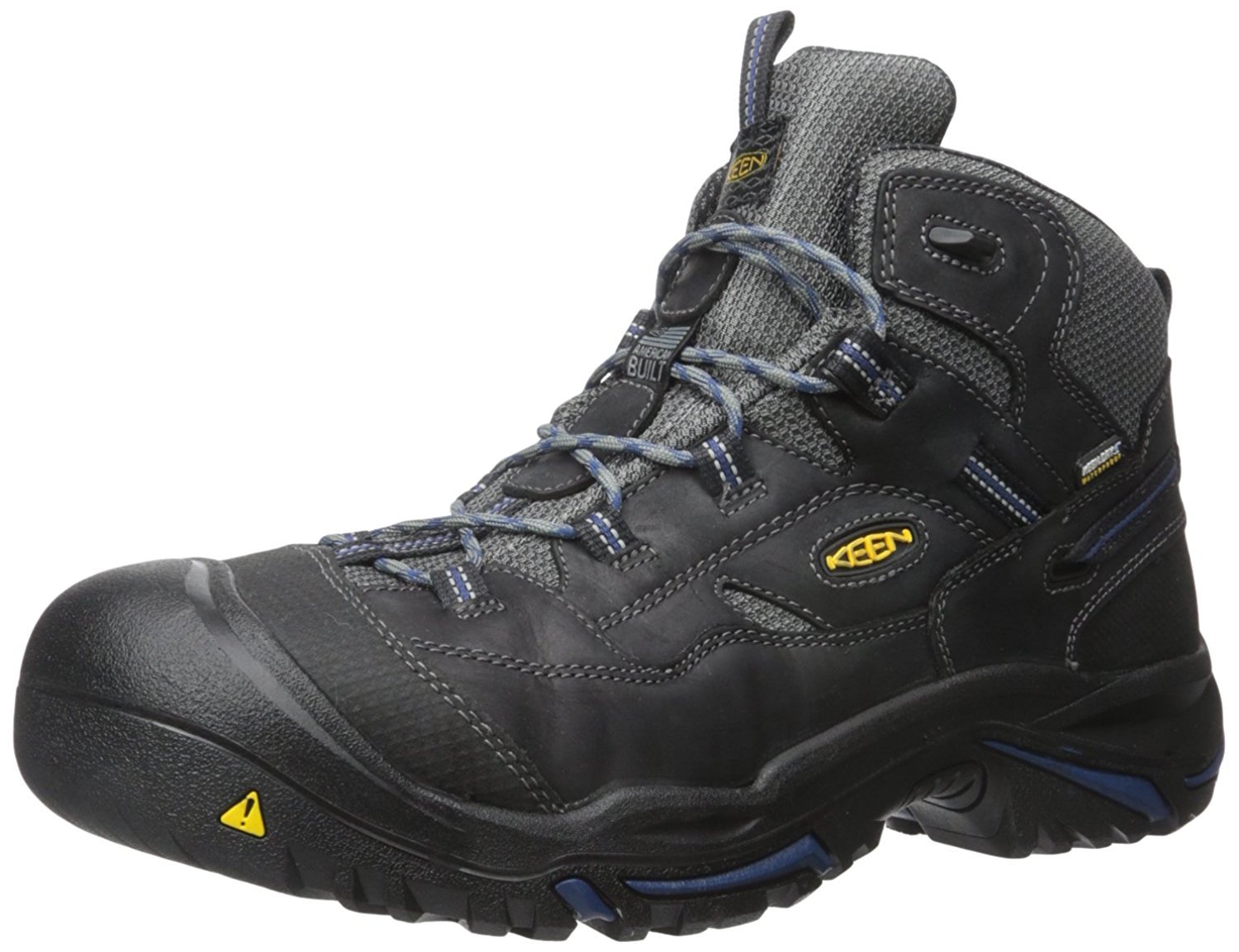 KEEN Utility Men's Braddock Mid Soft Toe Waterproof Work Shoe, Raven ...