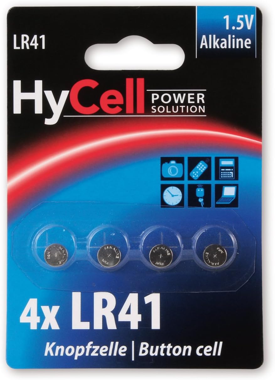 HYCELL LR41 1.5 V Alkaline Battery (Pack of 4) – BigaMart