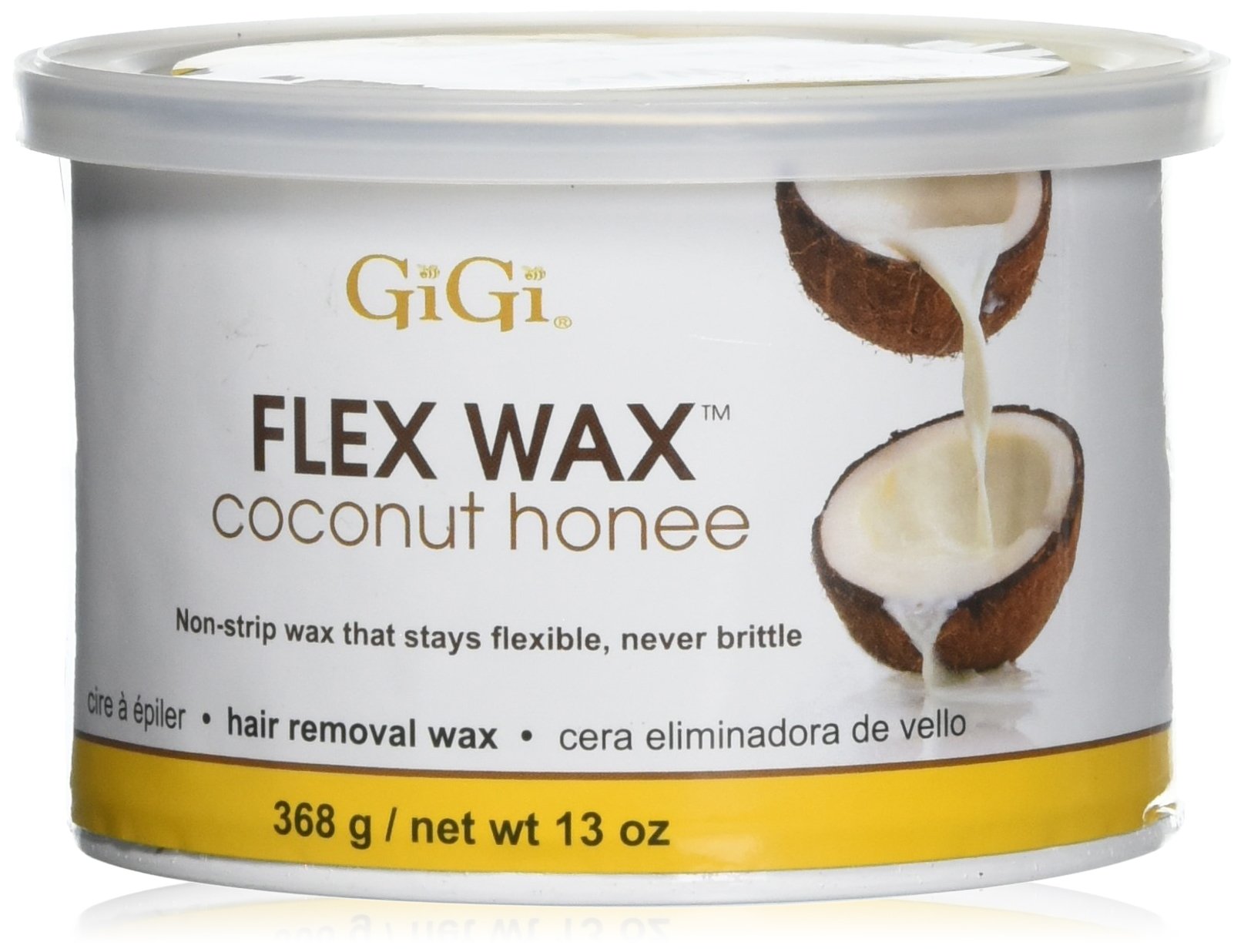 Amazon.com : GiGi Olive Oil Flex Wax - Non-Strip Hair Removal Wax, 13 ...