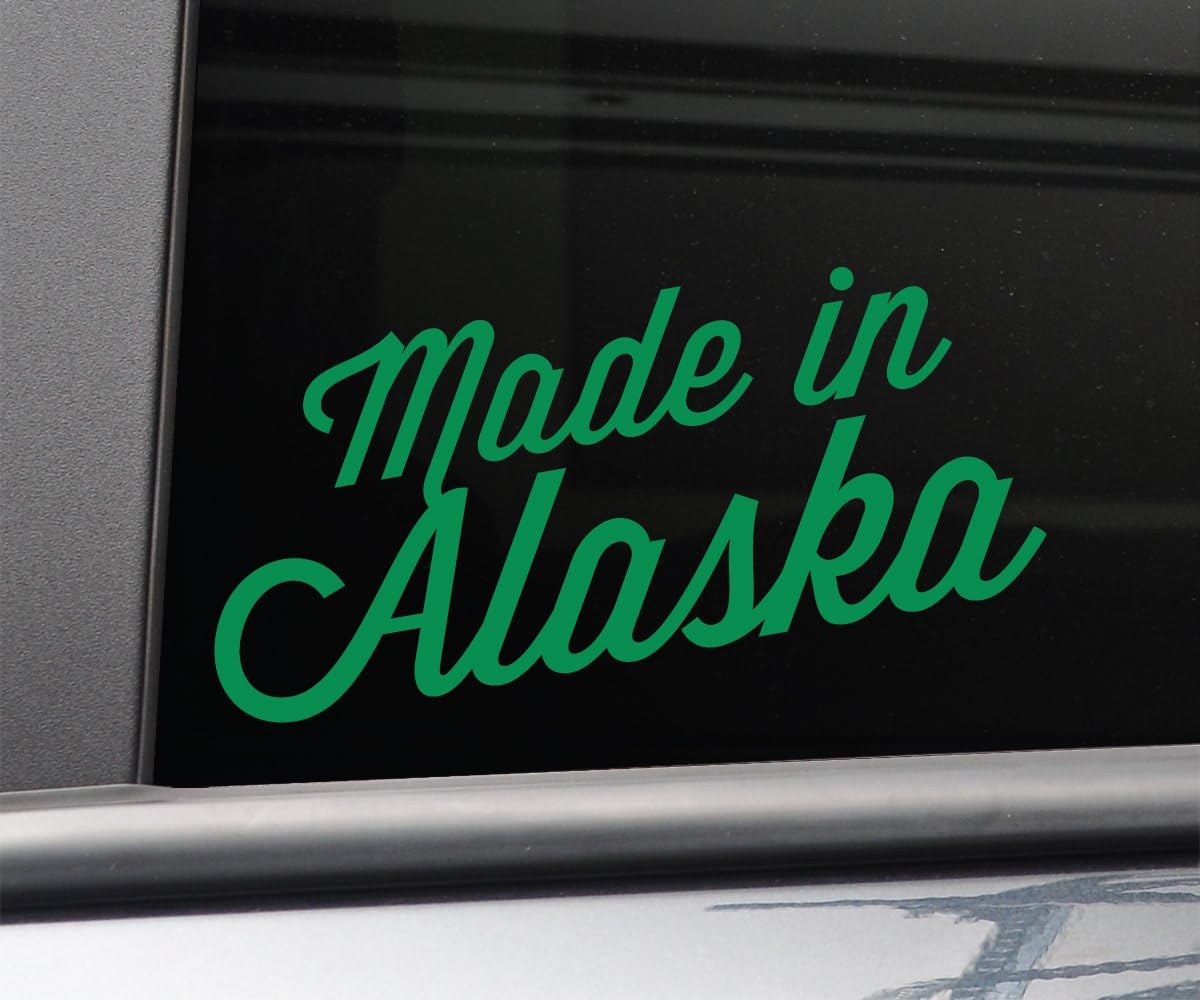 Amazon.com: Made in Alaska Vinyl Decal Laptop Car Truck Bumper Window ...