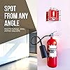 SmartSign Fire Extinguisher Projecting Sign with Arrow | 6" White on ...