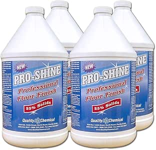 Amazon.com: Pro Shine High Solids Commercial Wet-Look Floor Finish Wax ...