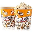 Amazon.com: Plastic Popcorn Containers Retro Style Reusable Popcorn ...