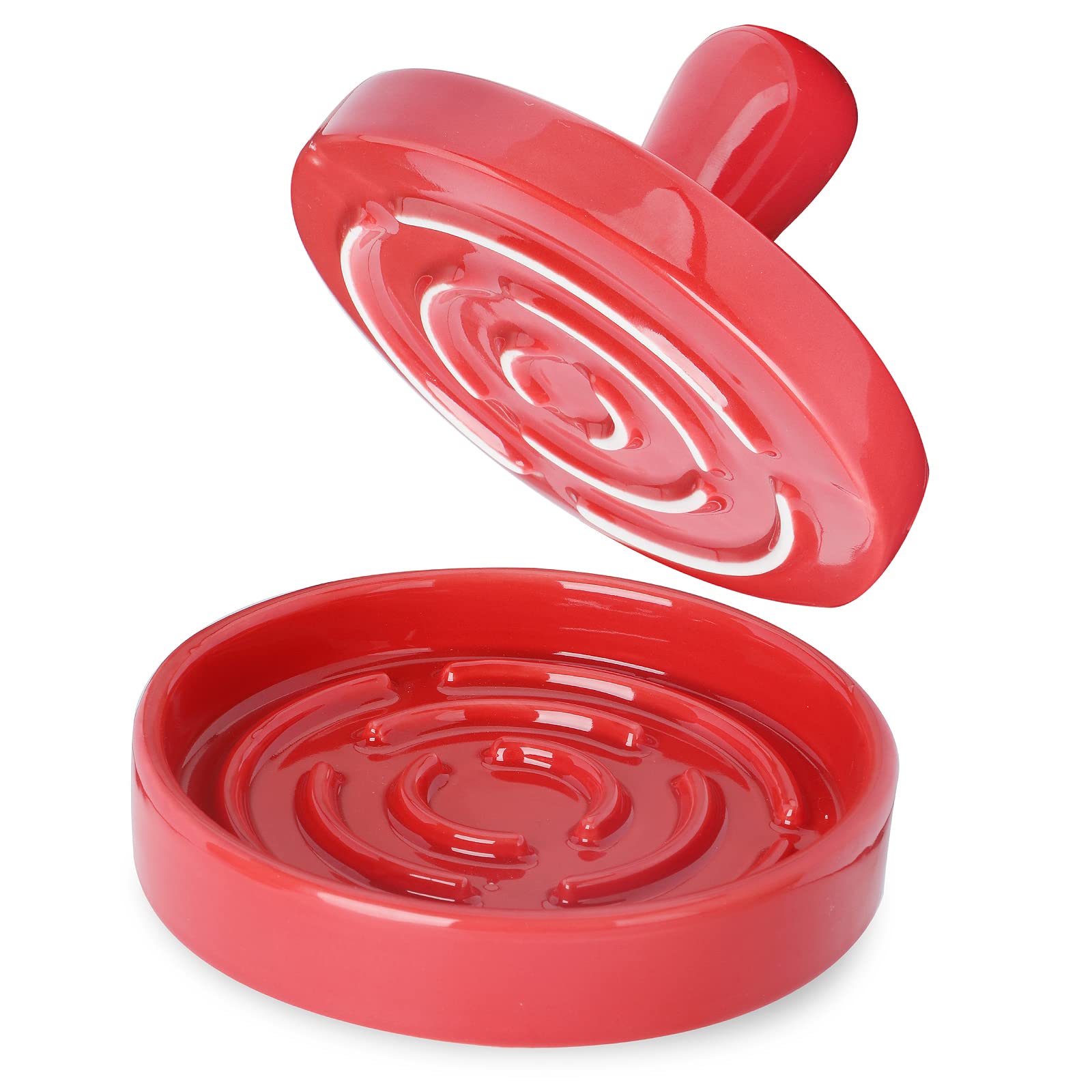 QUXIJA Burger Press 5" Ceramic Hamburger Press Patty Maker, Round ...