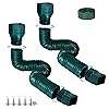 plusgutter 2 Pack Rain Gutter Downspout Extensions, Flexible Downspout ...