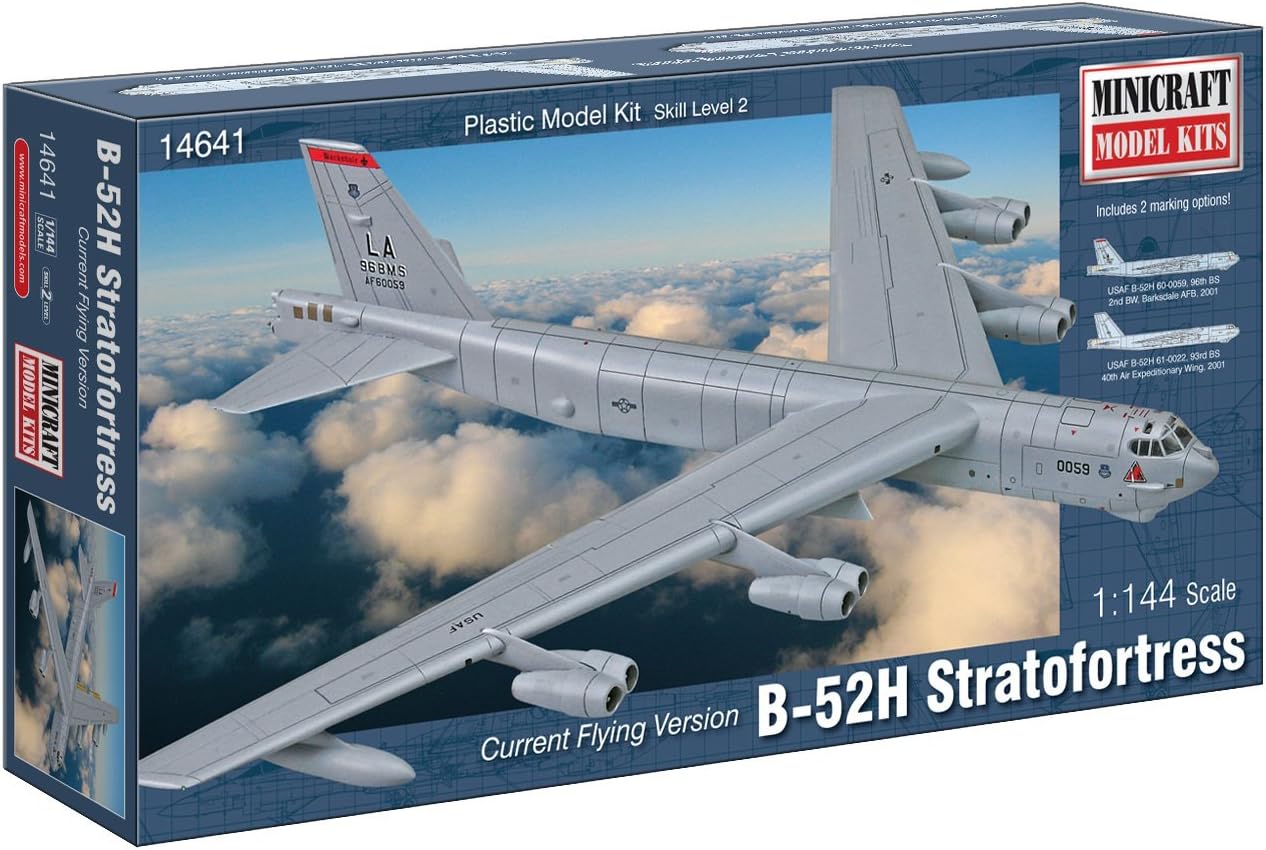 Minicraft B-52H Stratofortress Model Building Kit, 1/144 Scale ...