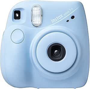 Amazon.com : Fujifilm Instax Mini 7+ Camera with - Light Blue (Renewed ...