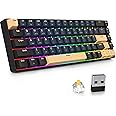 Amazon.com: surmen GT68 65% Wireless Mechanical Gaming Keyboard 60 ...