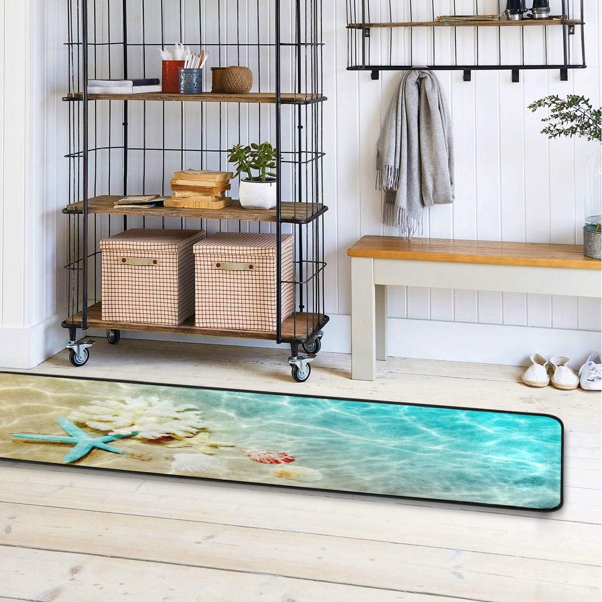Amazon.com: Starfish Coral And Seashell On The Summer Beach Runner Rug ...